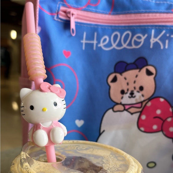 Starbucks | Accessories | Hello Kitty Straw Topper | Poshmark